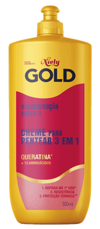 Reconstrução Potente Niely Gold - Máscara Capilar Reparadora