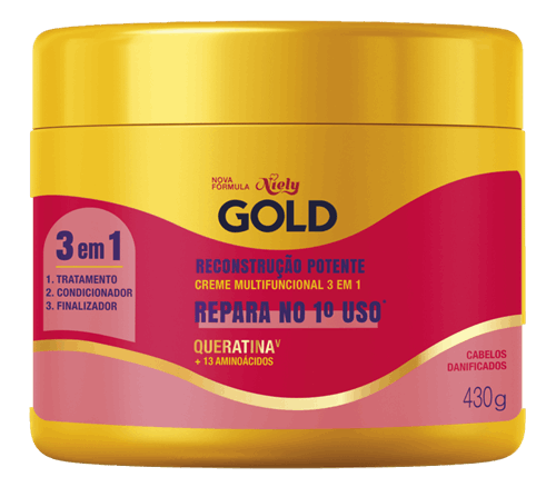 Niely Gold: creme reconstrução potente | Fique Diva