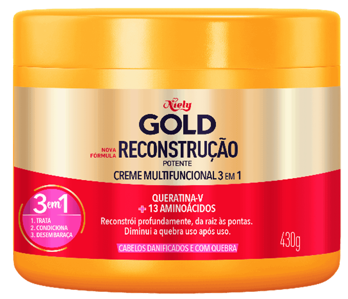 Niely Gold: creme reconstrução potente | Fique Diva