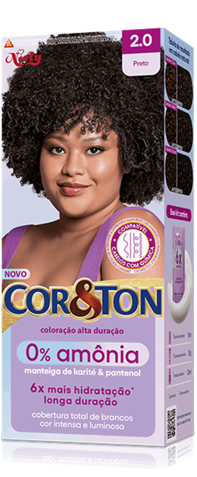 Cor&Ton Preto 2.0 0% Amônia para cabelo | Niely - Fique Diva