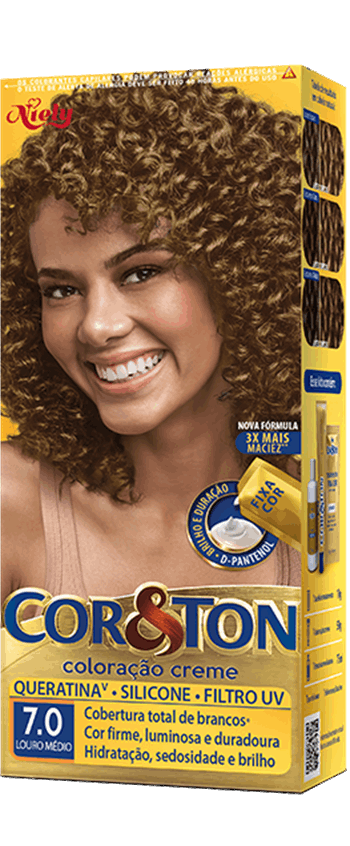 Cor&Ton Louro Médio 7.0 para cabelo | Niely - Fique Diva