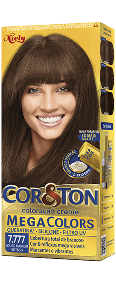 Cor&Ton Louro Marrom Intenso 7.777 para cabelo | Niely - Fique Diva